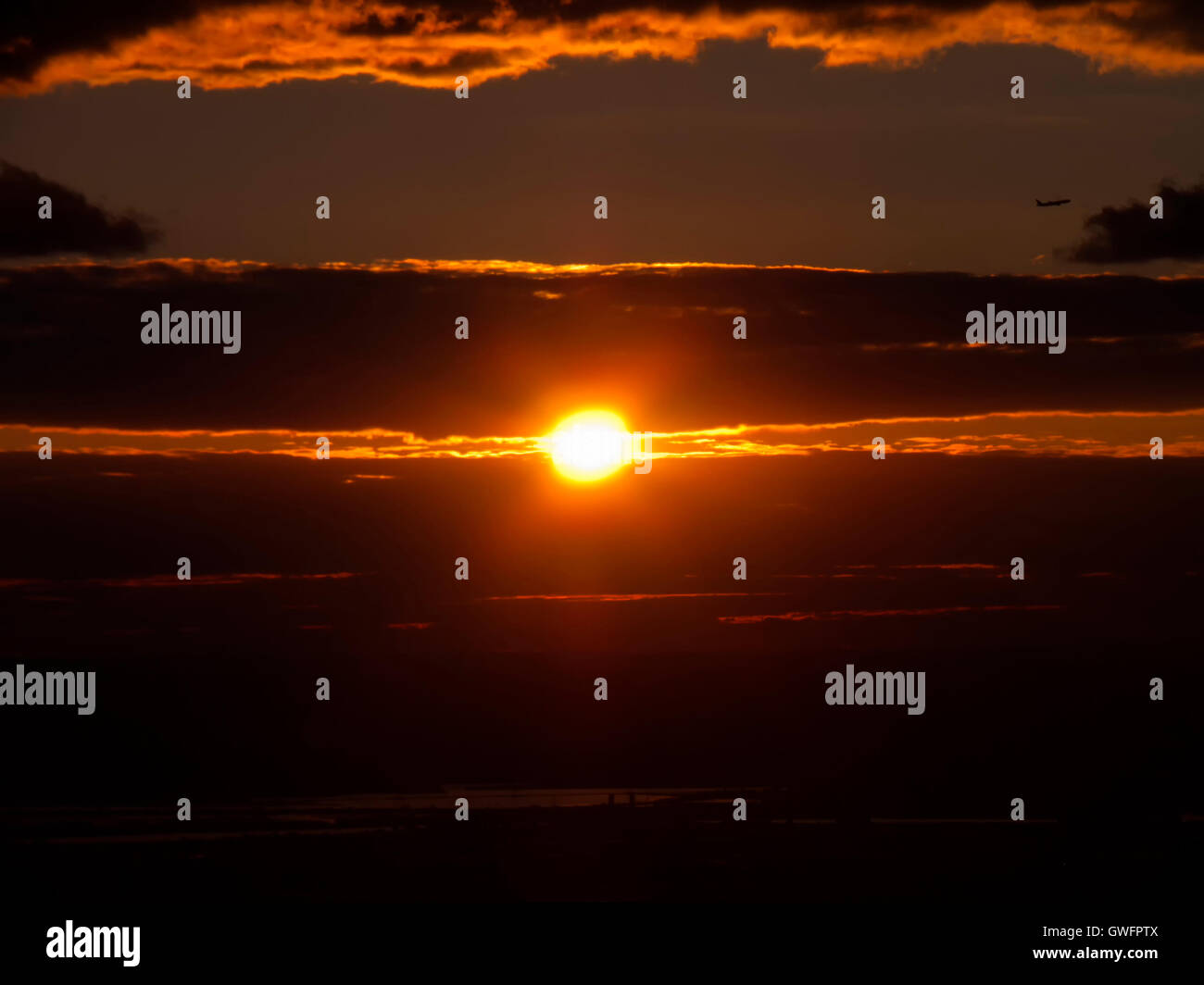 Beautiful natural colors of sunset Stock Photo - Alamy