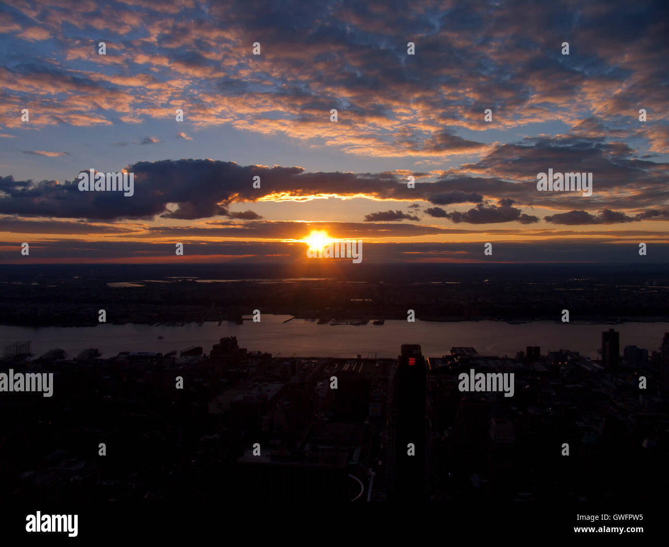 Beautiful natural colors of sunset Stock Photo - Alamy