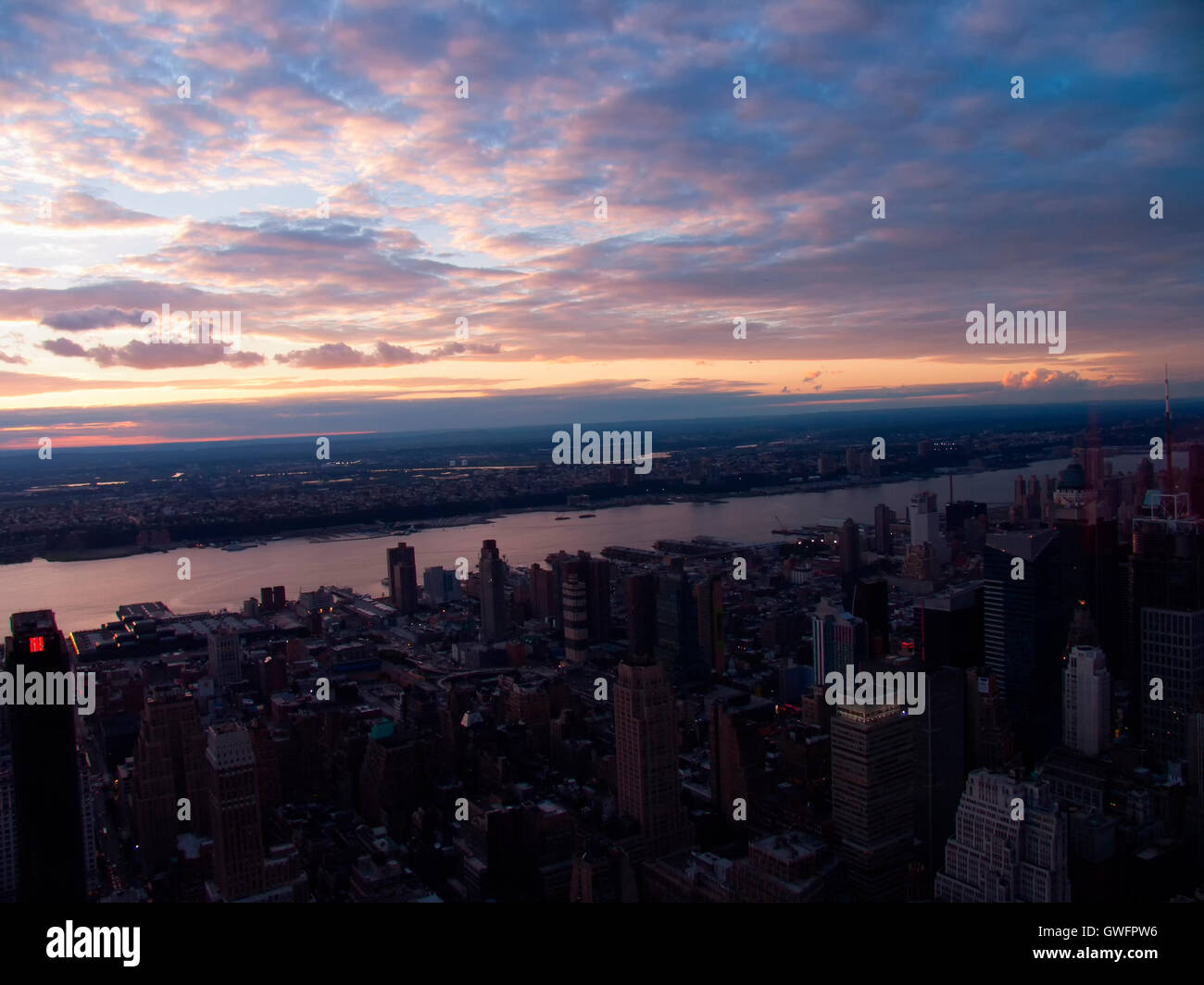 Beautiful natural colors of sunset Stock Photo - Alamy