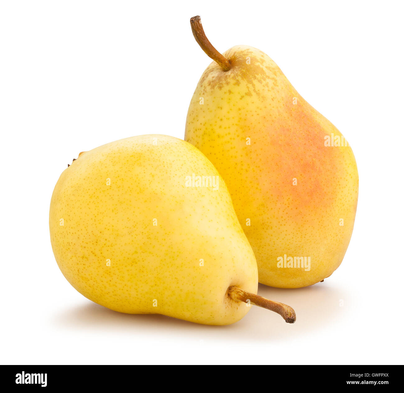 yellow pears isolated Stock Photo - Alamy