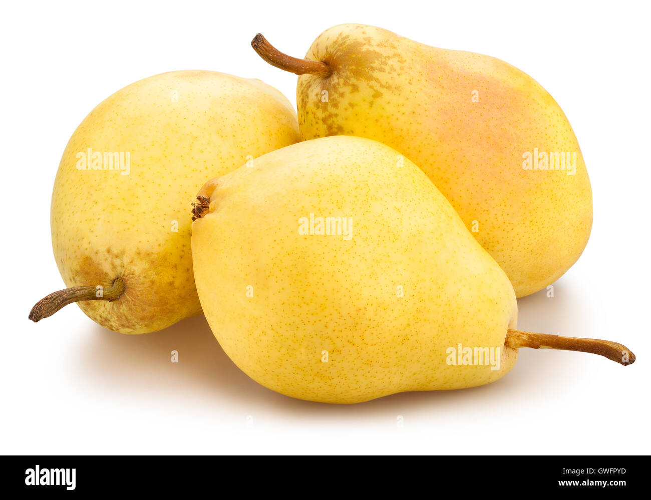 yellow pears isolated Stock Photo - Alamy