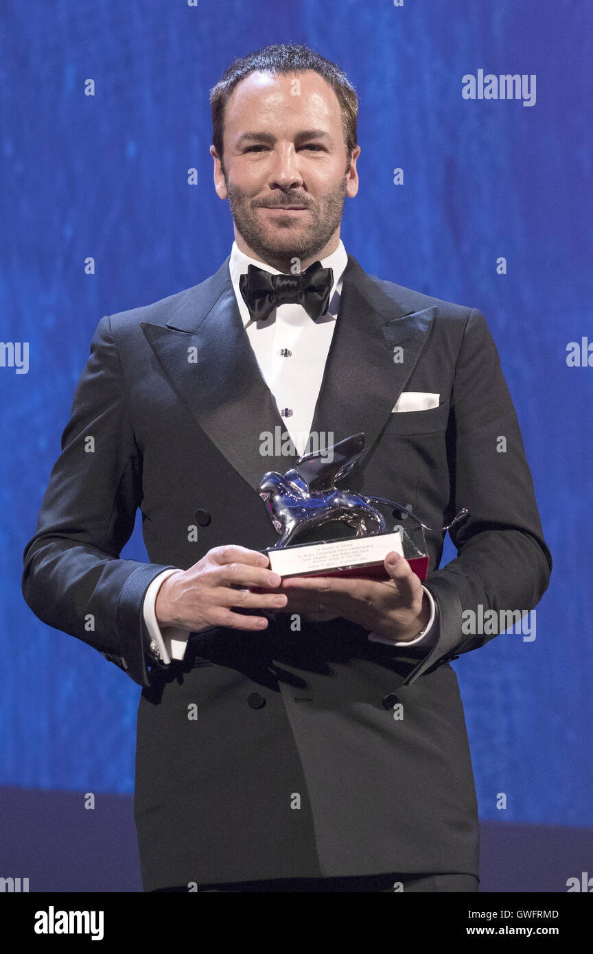Venice, Italien. 10th Sep, 2016. Director Tom Ford wins Silver Lion ...
