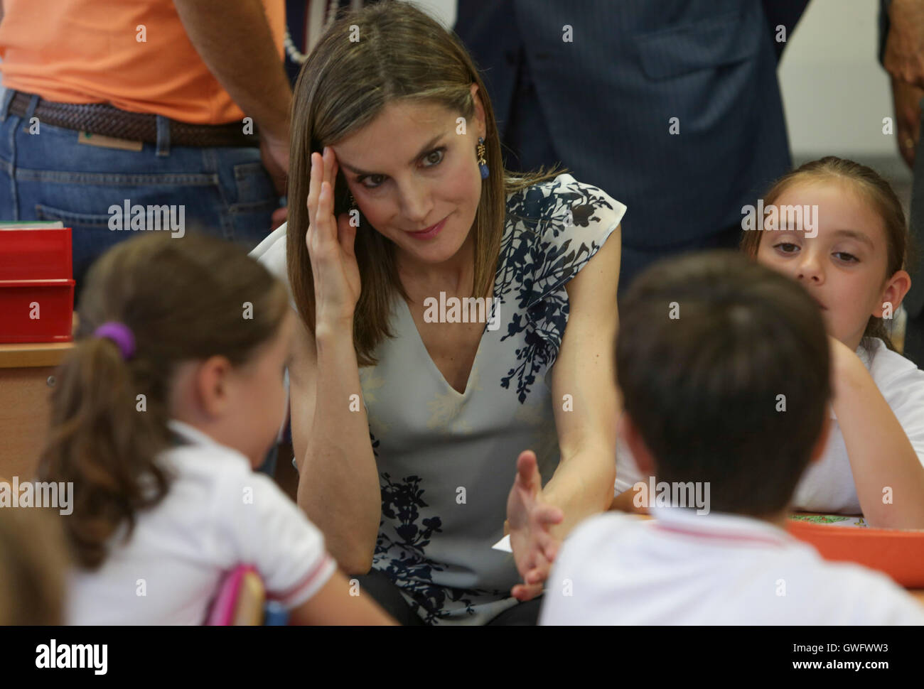 Almería, Spain. 13th Sep, 2016. Spanish Queen Letizia in Almería during ...