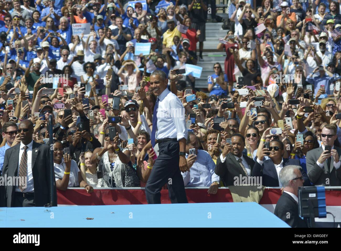 Philadelphia, Pennsylvania, United states. 13th Sep, 2016. President ...