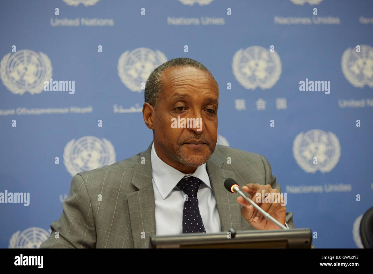 New York, USA. 13th September, 2016. Ambassador Macharia Kamau ...