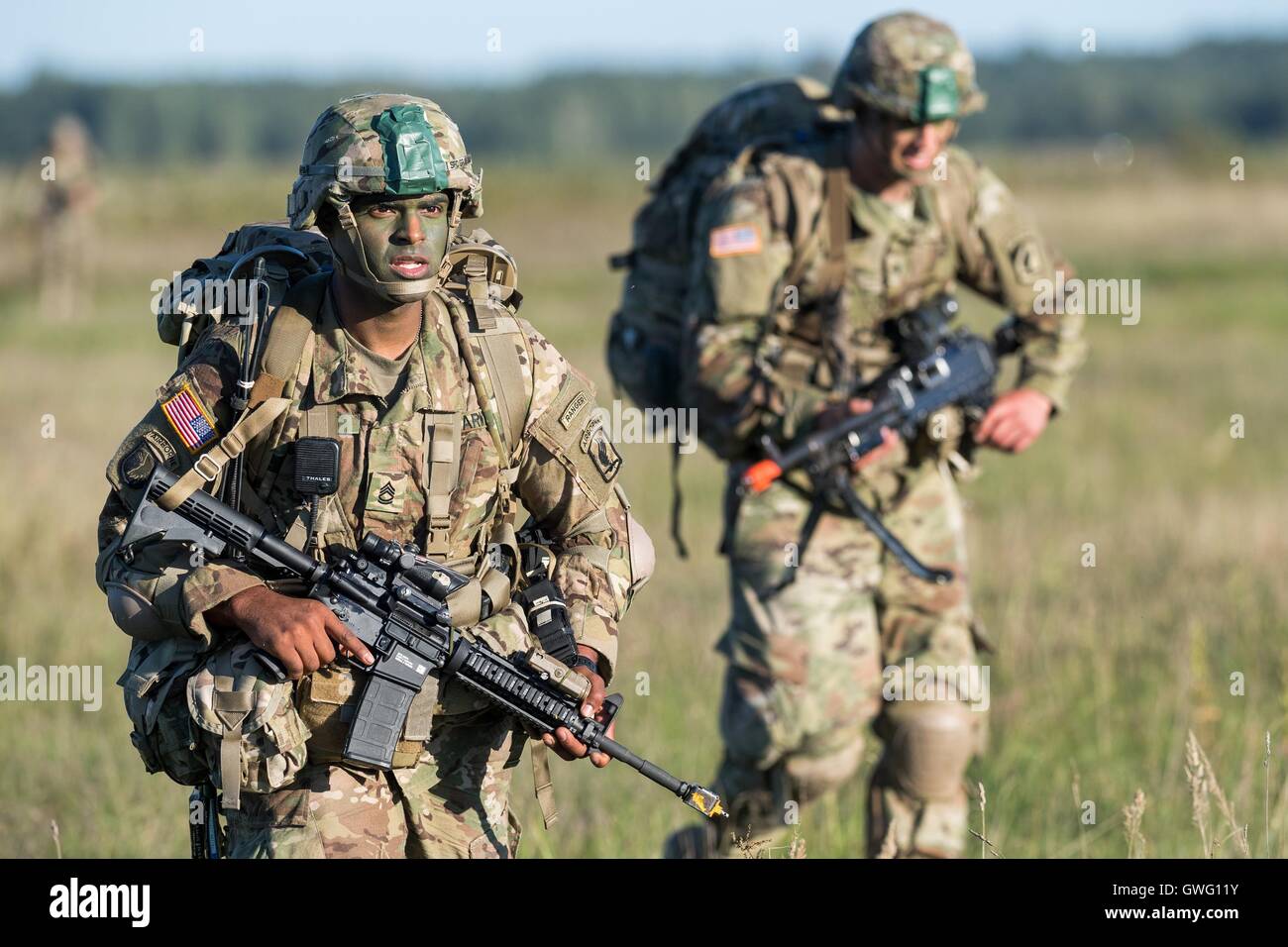 Rukla, Lithuania. 13th Sep, 2016. Paratroopers of U.S. 173rd Airborne ...