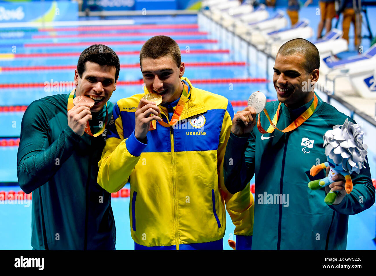 RIO DE JANEIRO, RJ - 13.09.2016: PARALIMPÍADA 2016 SWIMMING - Andre ...