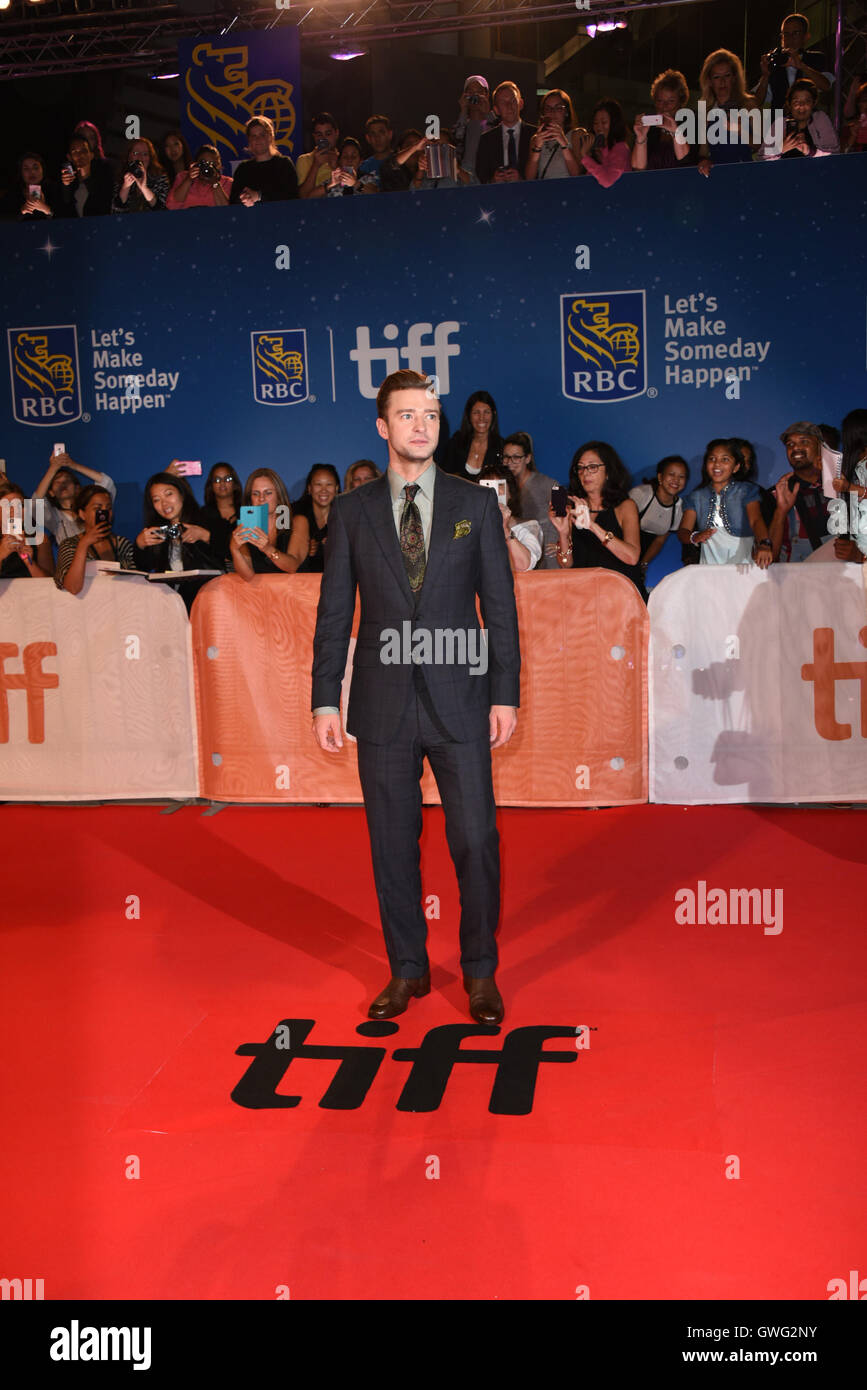 Toronto, Ontario, Canada. 13th Sep, 2016. Musician JUSTIN TIMBERLAKE ...