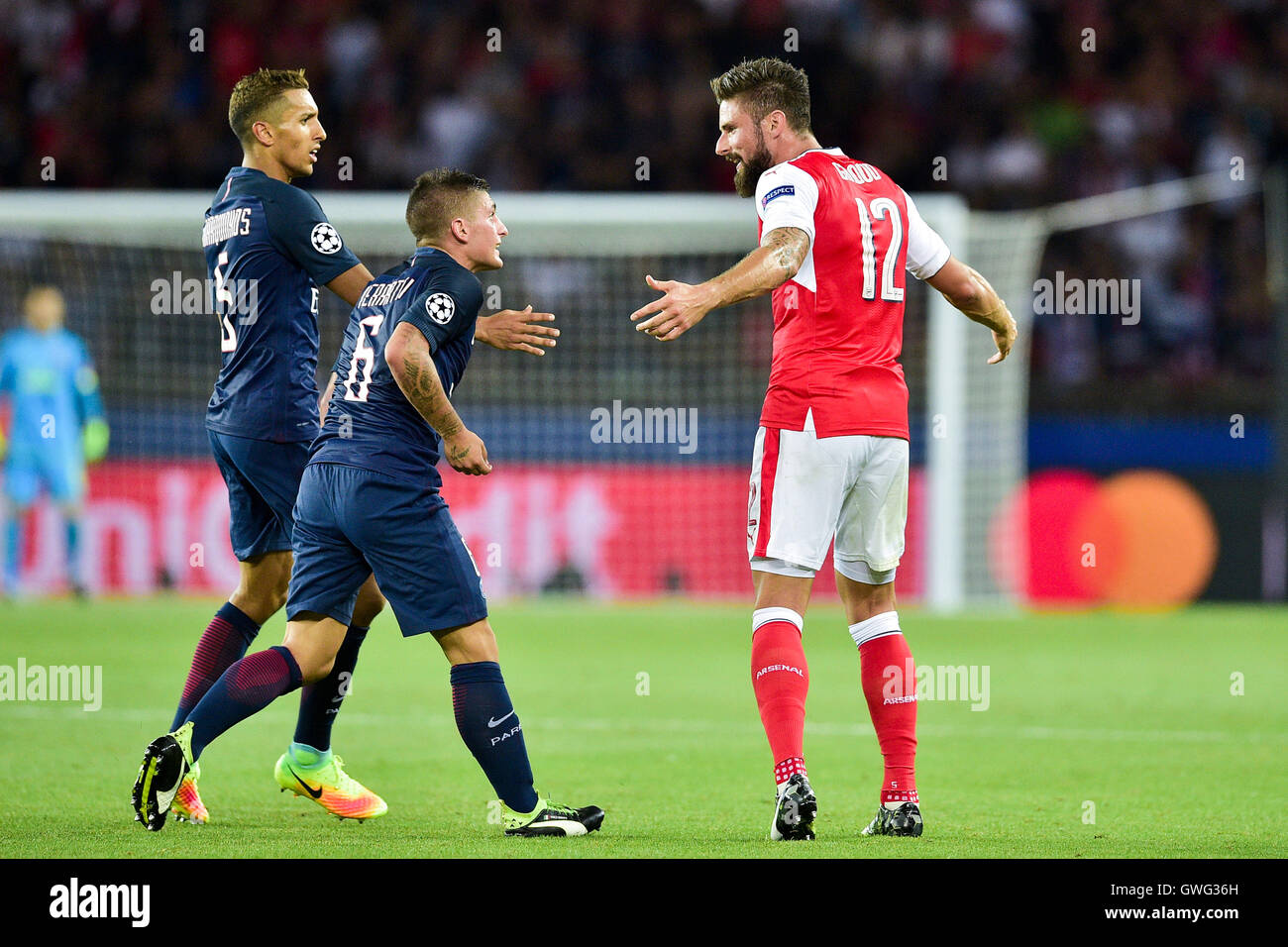 Paris, France. 13th Sep, 2016. UEFA Champions League football. Paris St ...