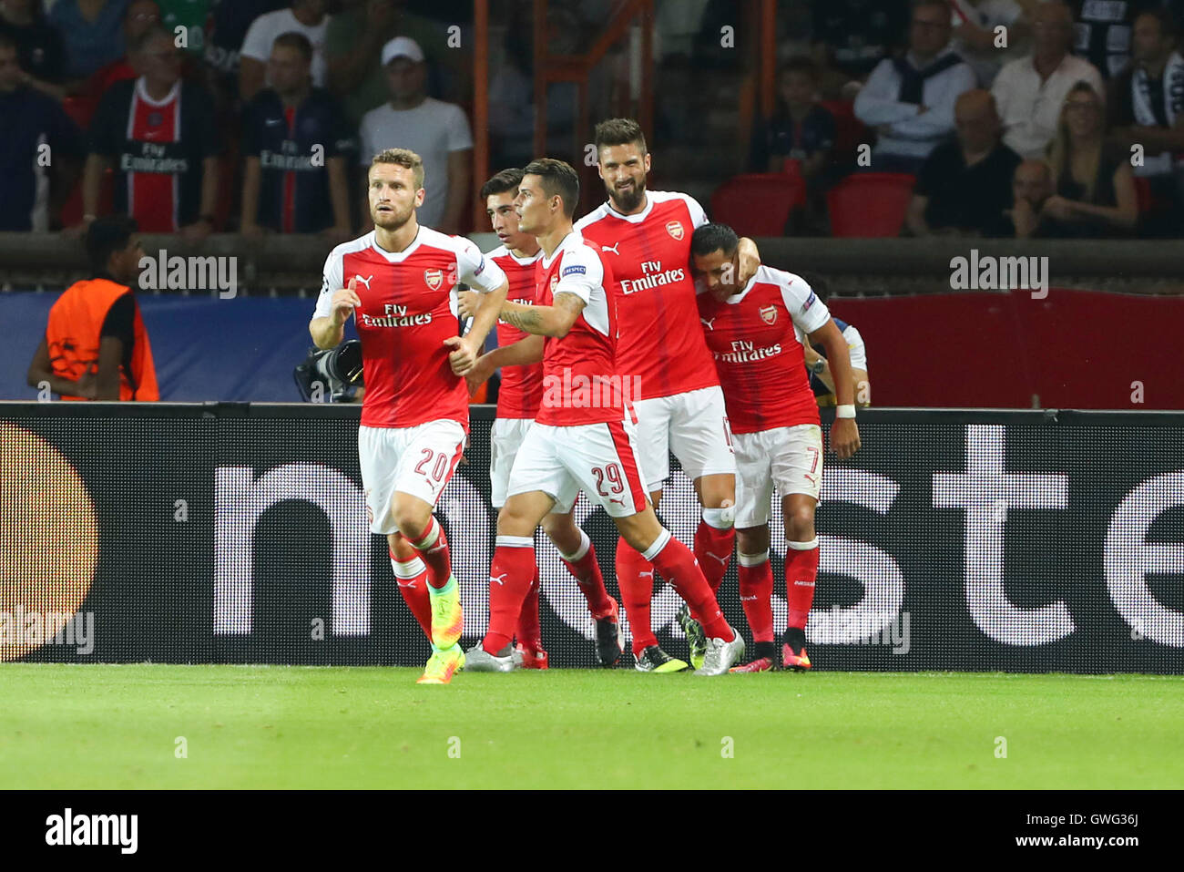 Paris, France. 13th Sep, 2016. UEFA Champions League football. Paris St ...