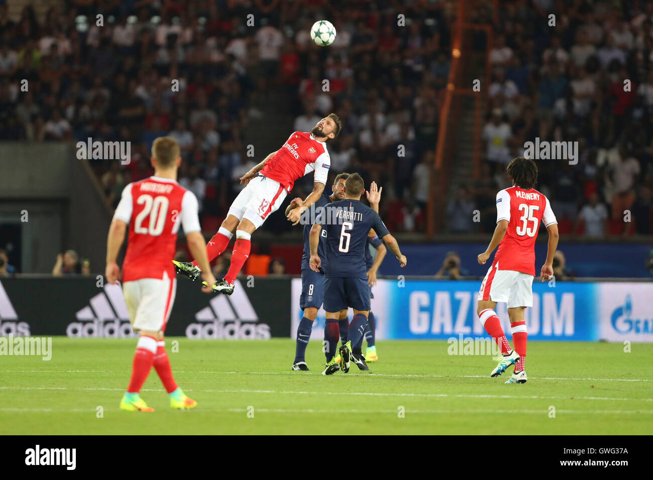 Paris, France. 13th Sep, 2016. UEFA Champions League football. Paris St ...