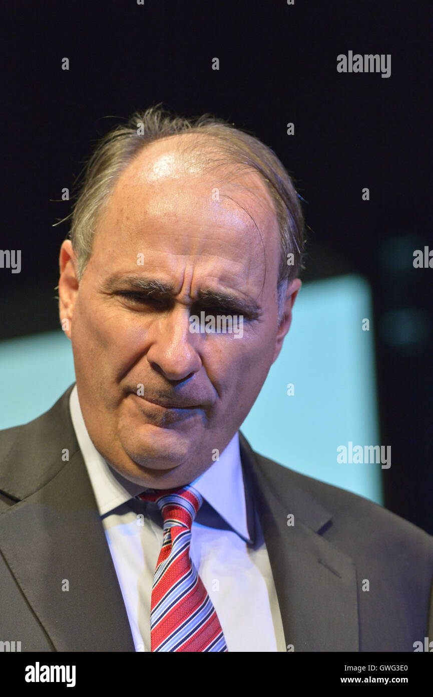 Hempstead, New York, USA. 13th Sep, 2016. DAVID AXELROD, CNN Senior ...