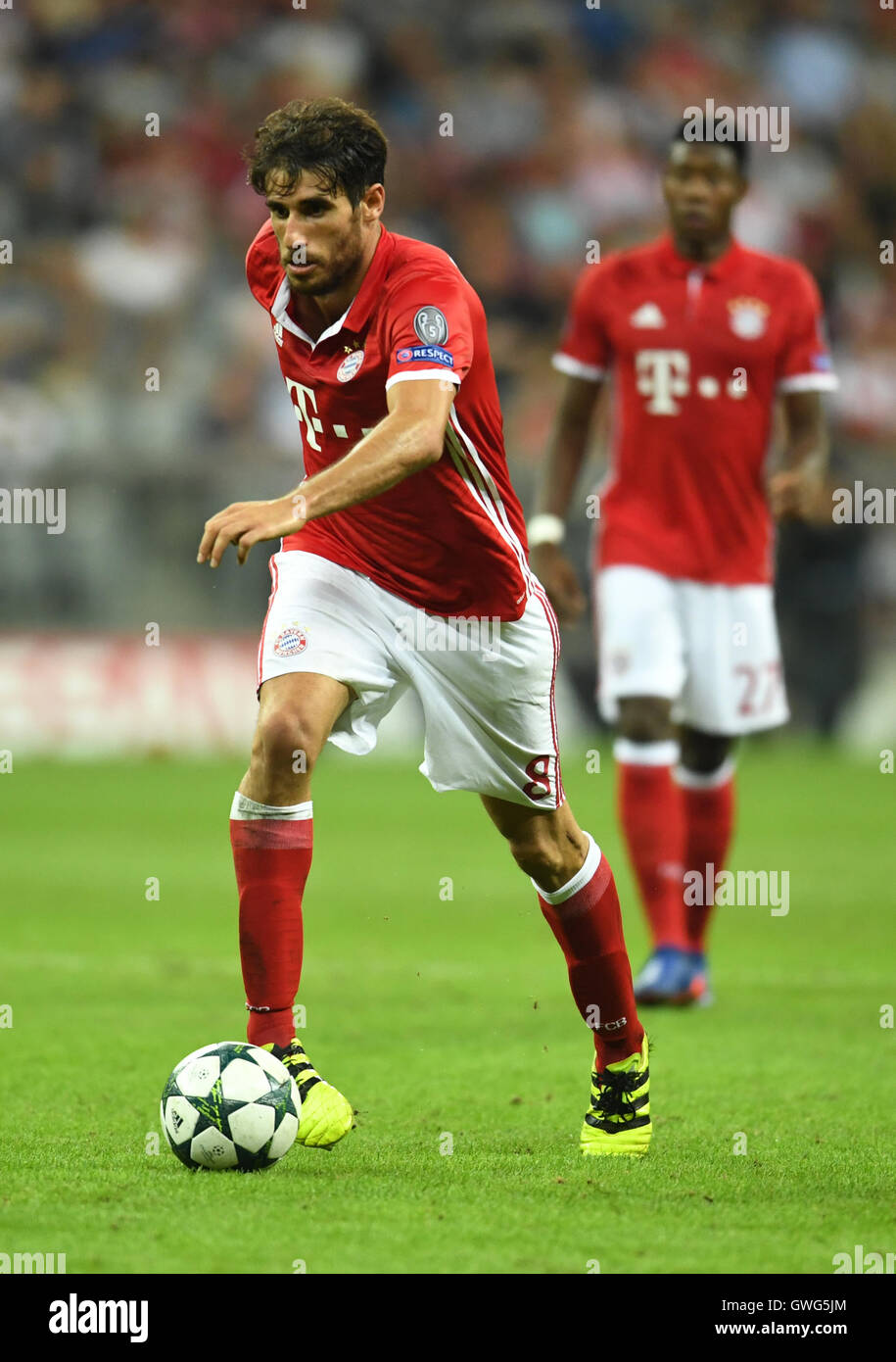 Javi Martinez of Bayern Munich in action during the Champions League ...