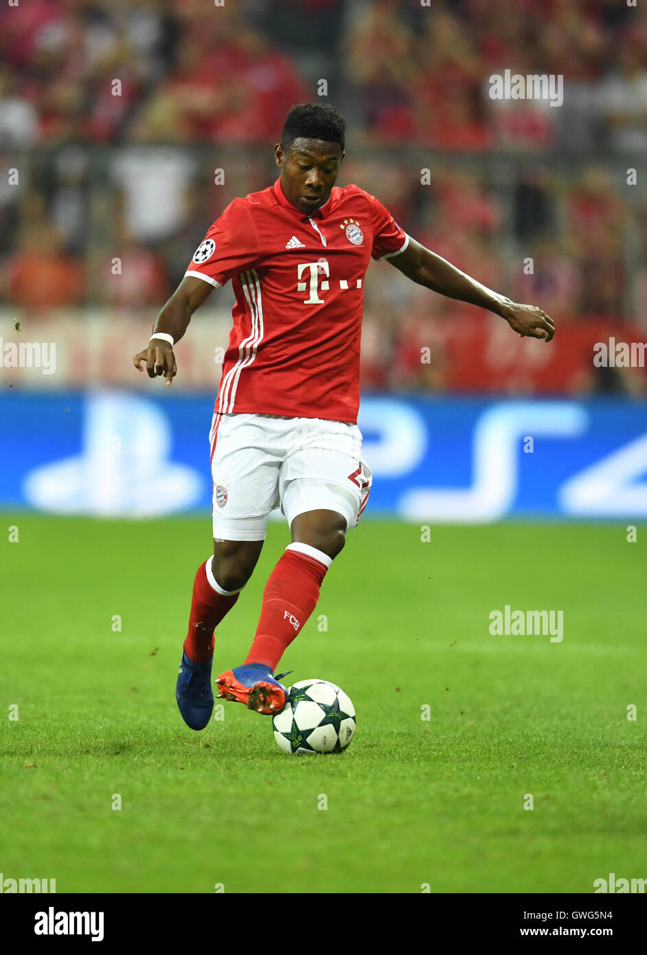 Munich, Germany. 13th Sep, 2016. Bayern Munich's David Alaba in action ...
