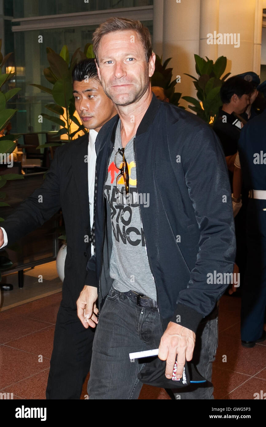 Tokyo, Japan. 14th September, 2016. American film and stage actor Aaron ...
