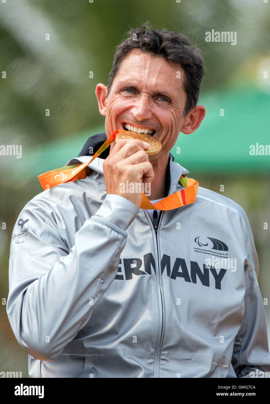 Michael Teuber of germany celebrates after Men's Time Trial C1 during ...