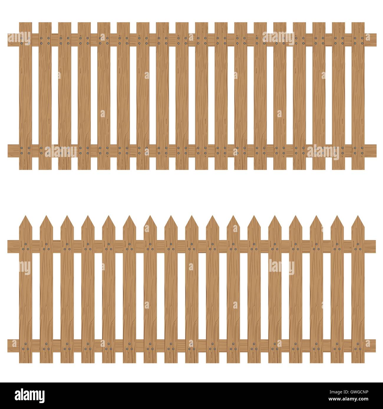 Garden Fence Cut Out Stock Images & Pictures - Alamy