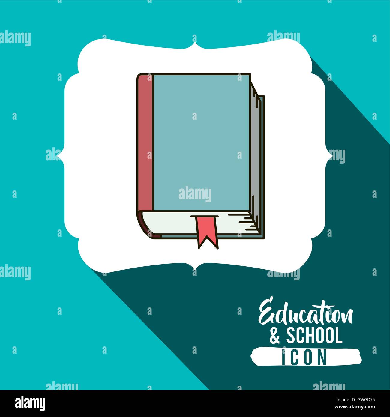 School book inside frame design Stock Vector Image & Art - Alamy