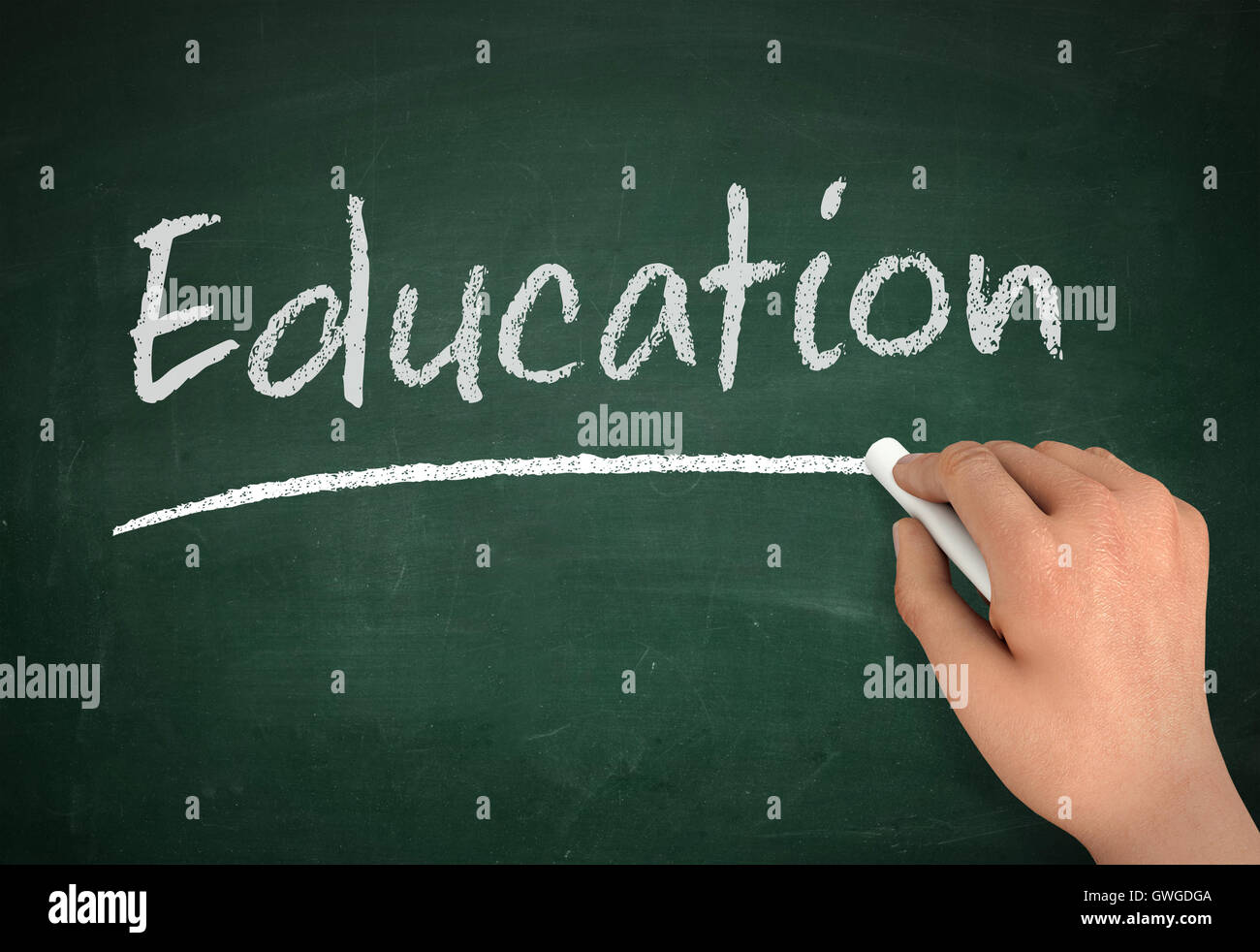 education chalkboard write concept 3d illustration Stock Photo - Alamy