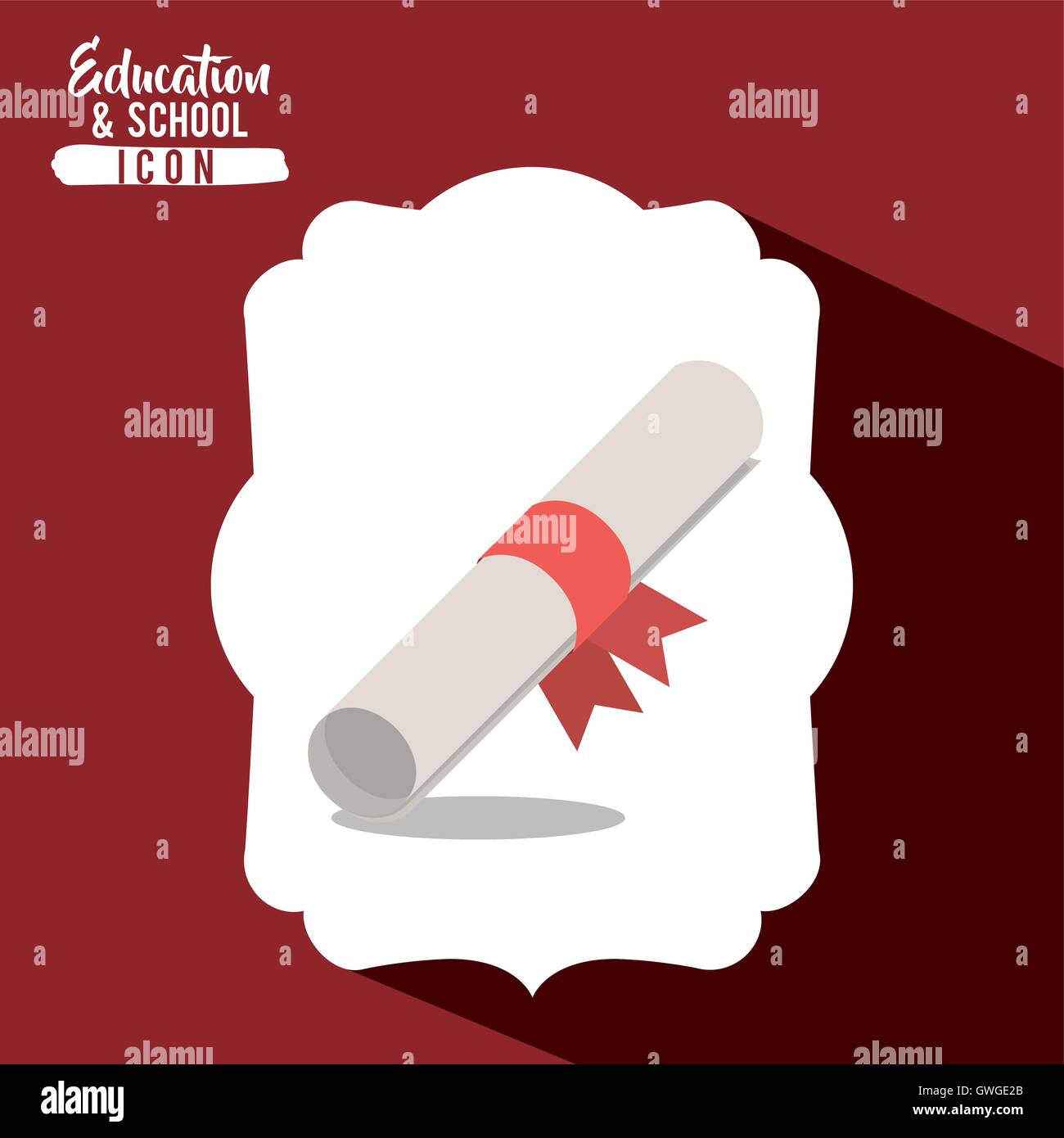 School diploma inside frame design Stock Vector Image & Art - Alamy