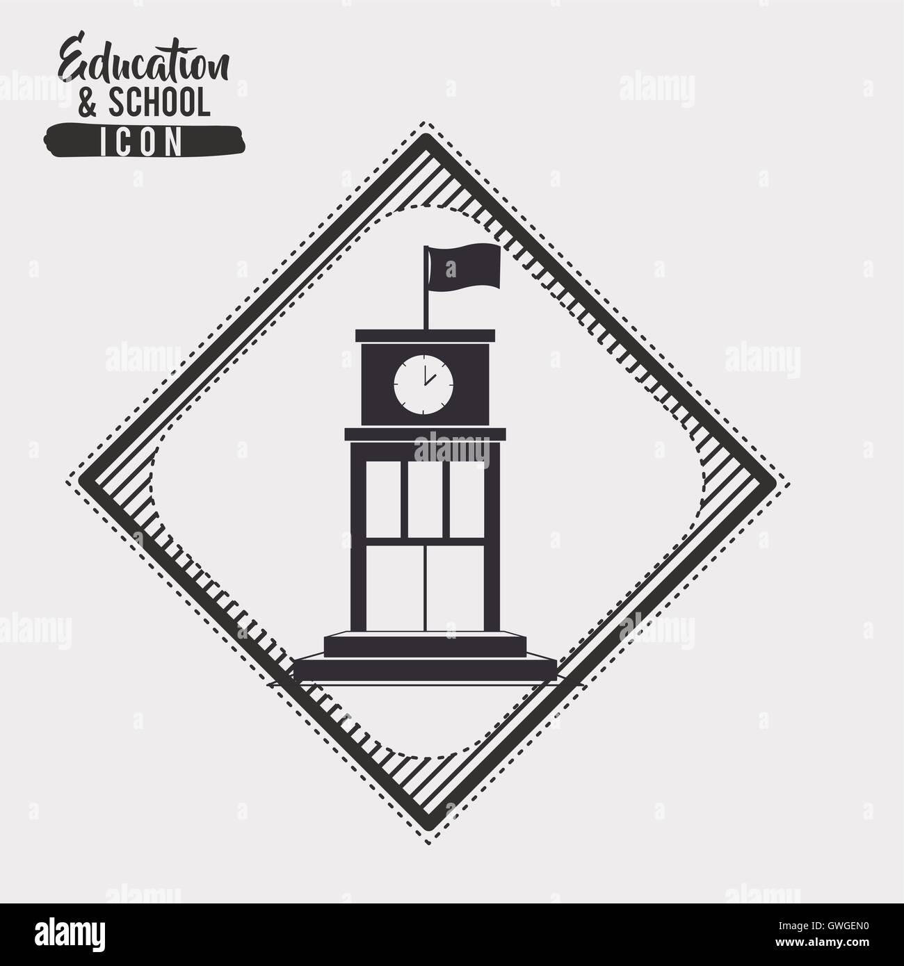 School building inside frame design Stock Vector Image & Art - Alamy