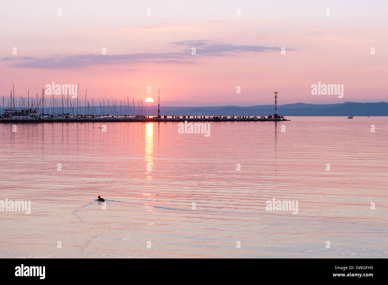 Beach siofok lake balaton hungary hi-res stock photography and images ...