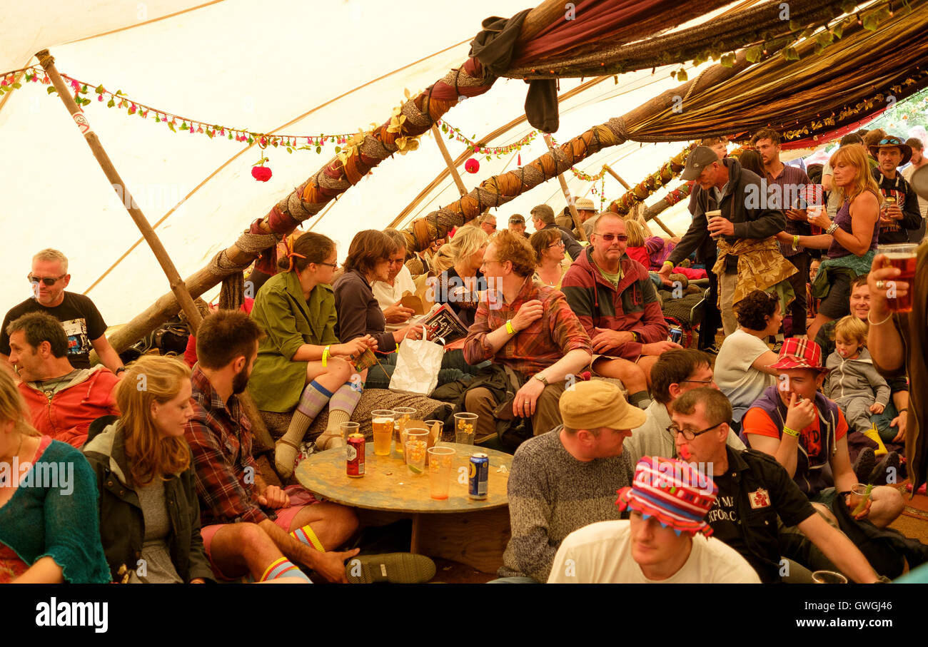 The Bimble Inn, a giant tipi made from canvas and wood to create a pub ...