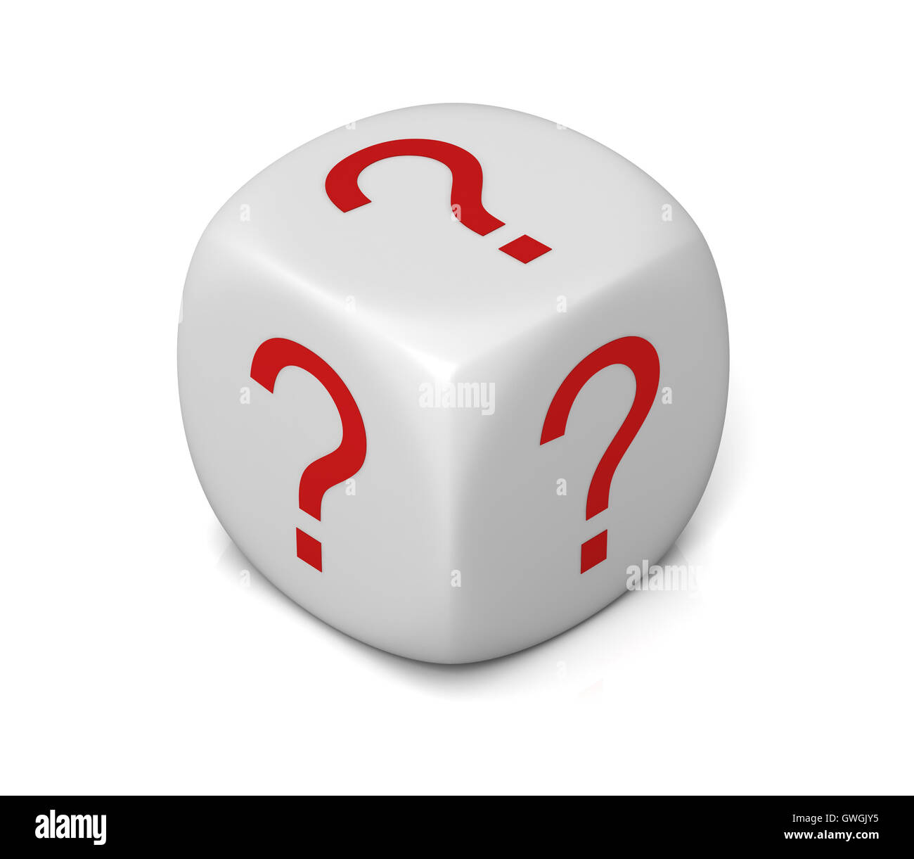 Dice question mark symbol isolated hi-res stock photography and images ...