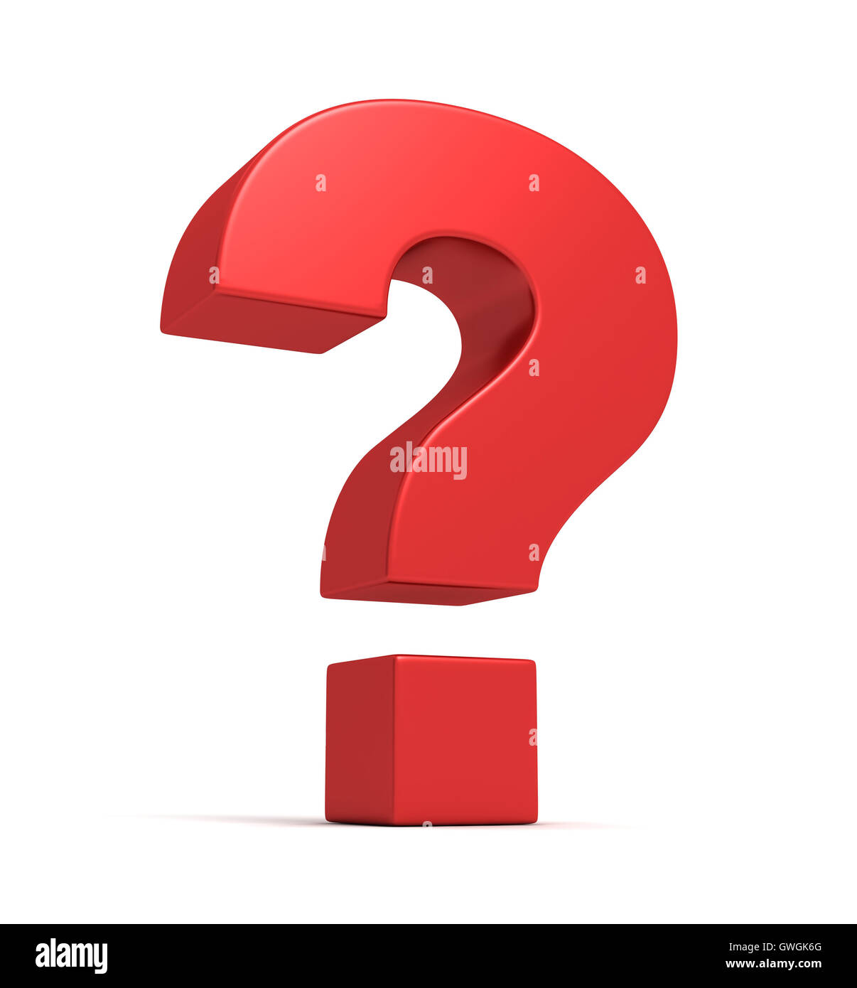 question mark 3d illustration Stock Photo - Alamy