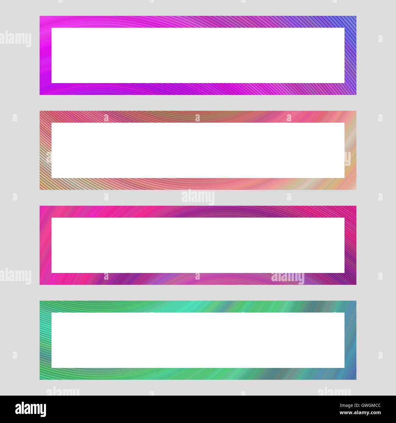 Set of colorful banner frames Stock Vector Image & Art - Alamy