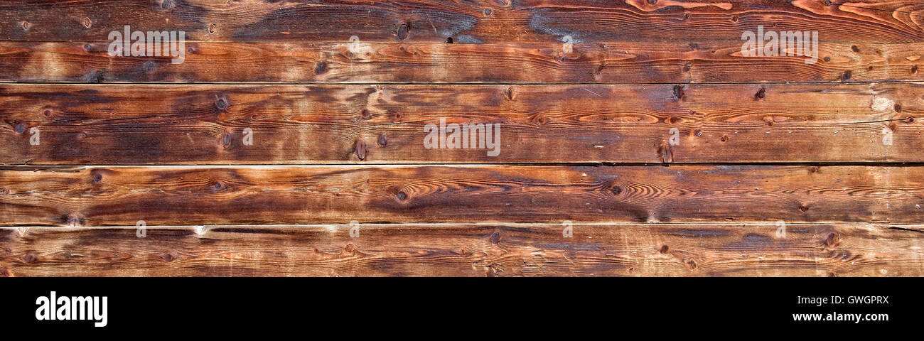 Old wooden planks background header Stock Photo - Alamy