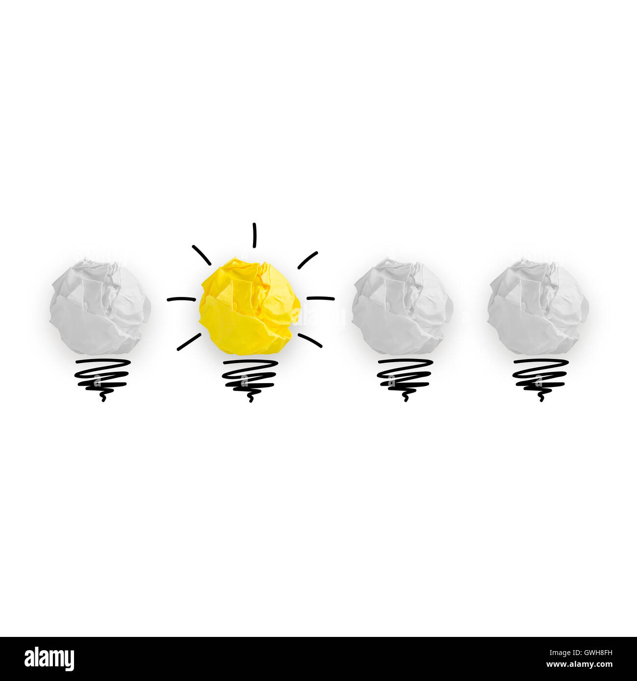 Light bub the big idea concept, Innovative lamp Stock Photo - Alamy