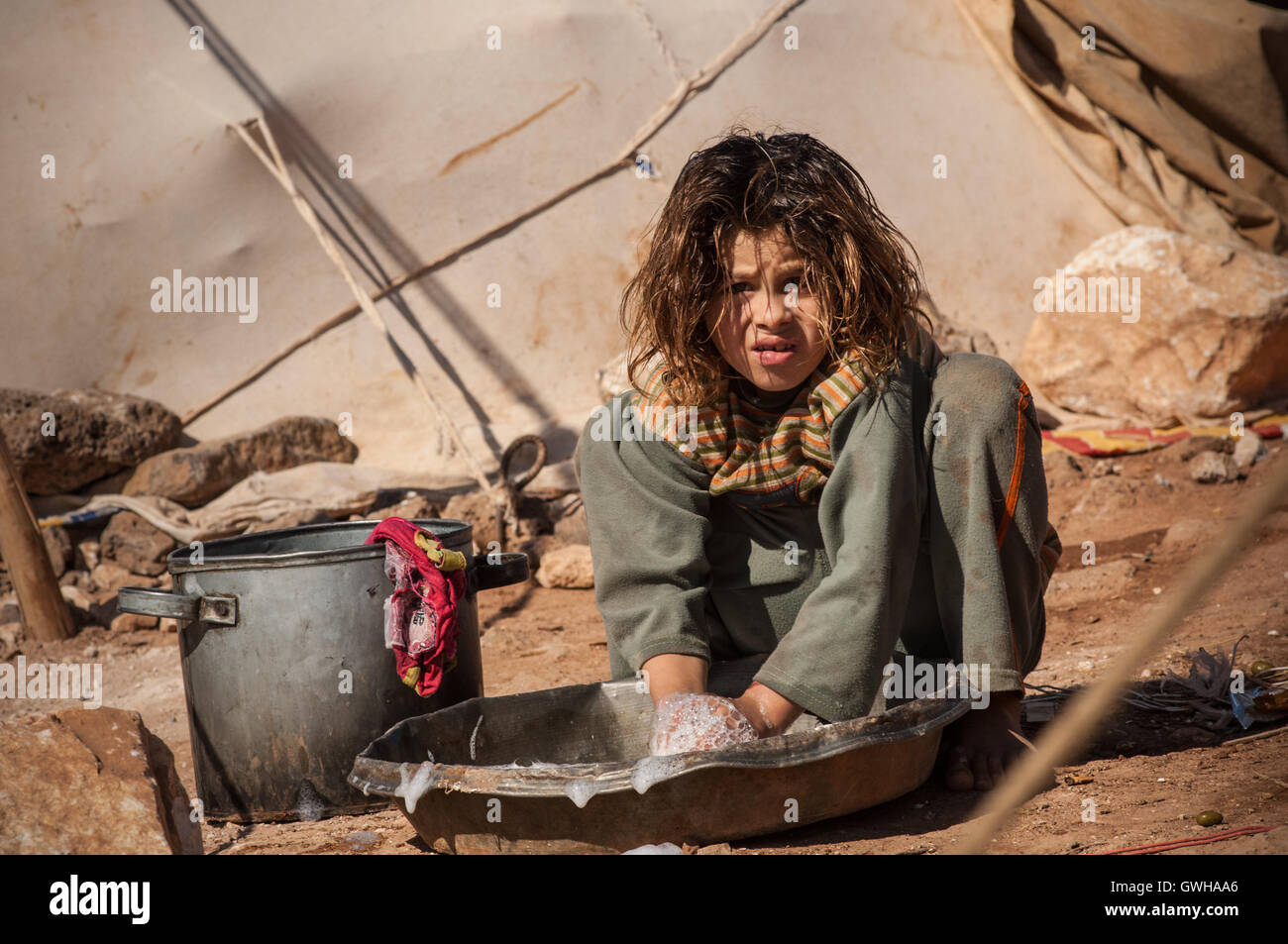 Syrian Farm Workers Struggle Against Drought and Climate Change Stock ...