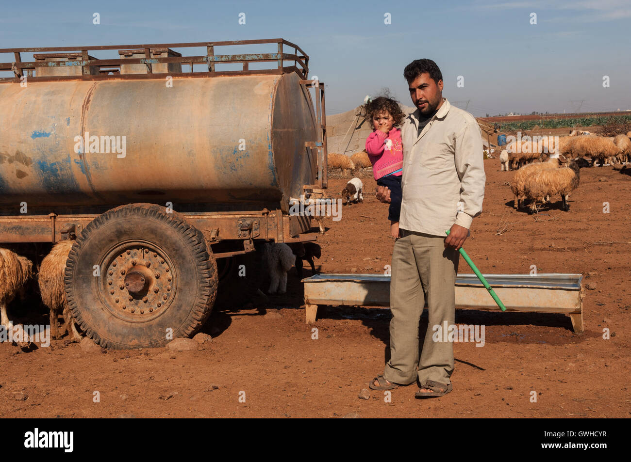 Syrian Farm Workers Struggle Against Drought and Climate Change Stock ...