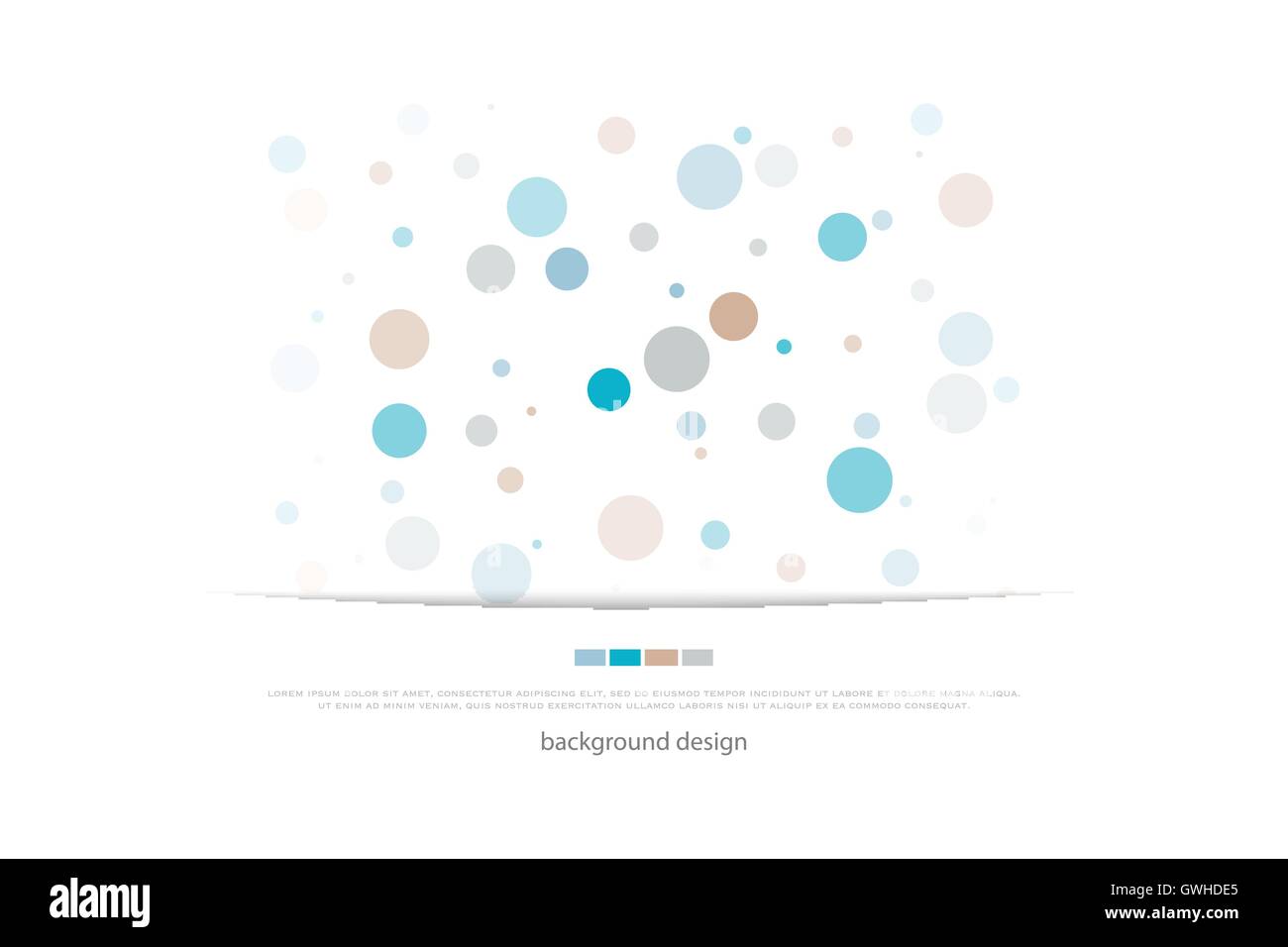 abstract banner with dots ornament over white background. vector ...