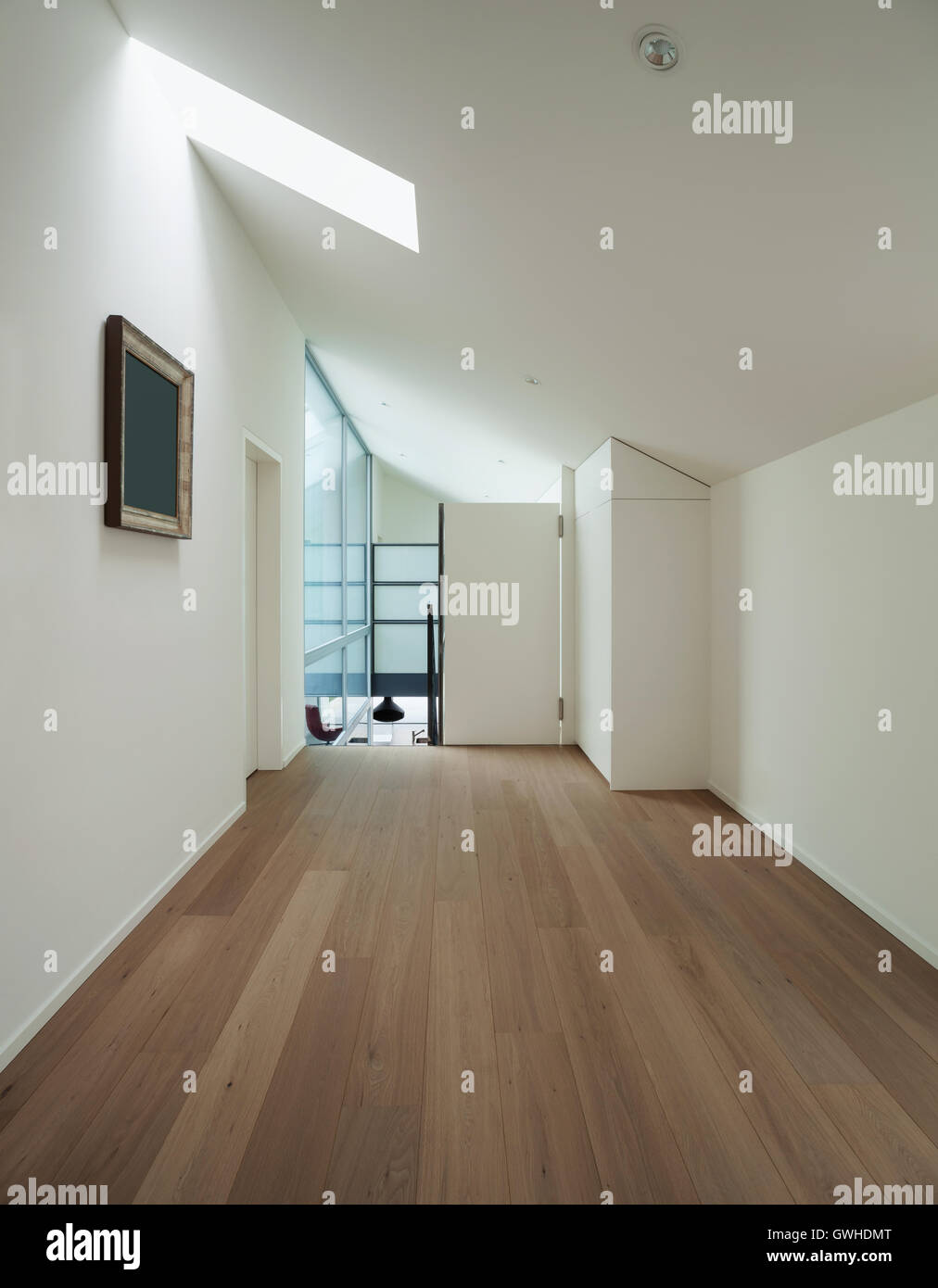 Interior of a modern loft, wide passage Stock Photo - Alamy