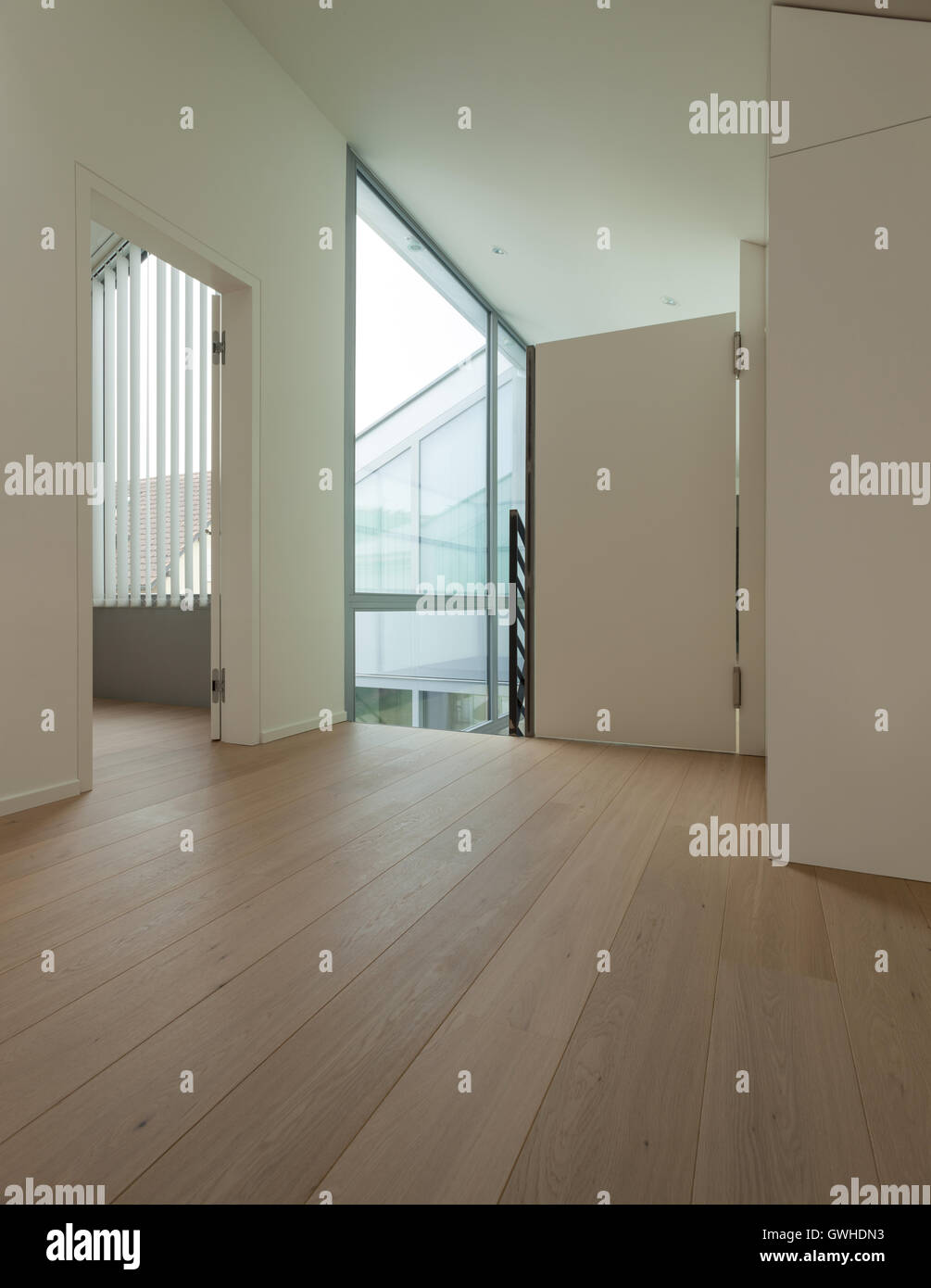 Indoor wooden floor passage hi-res stock photography and images - Alamy