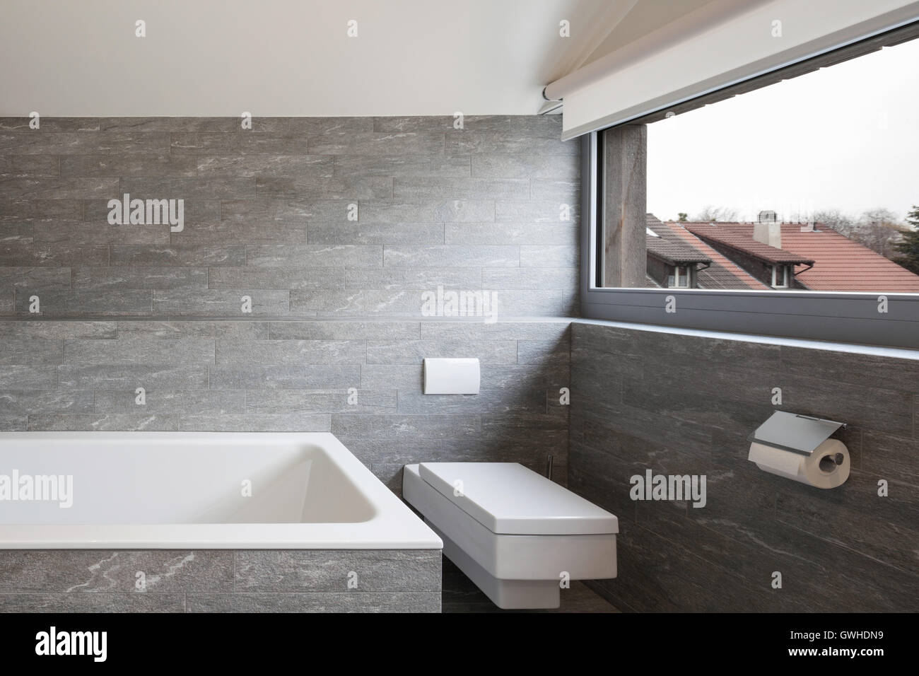 Interior of a house, bathroom modern design Stock Photo - Alamy