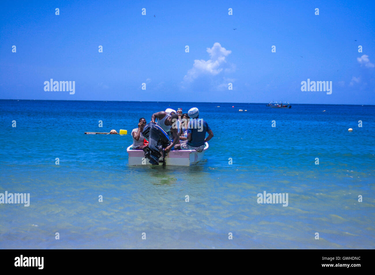 Tobago boat hi-res stock photography and images - Alamy