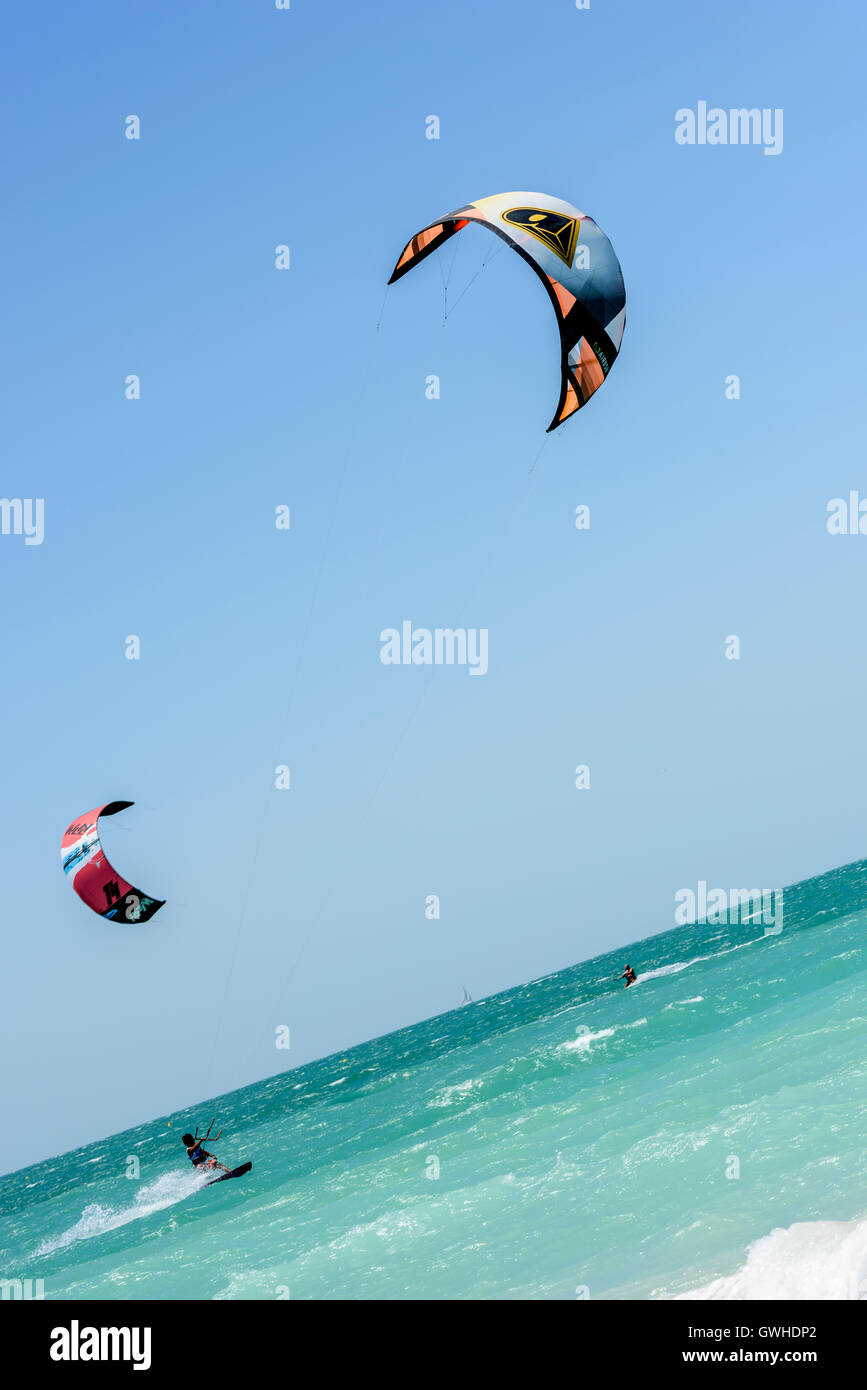 Board surfing with kites hi-res stock photography and images - Alamy