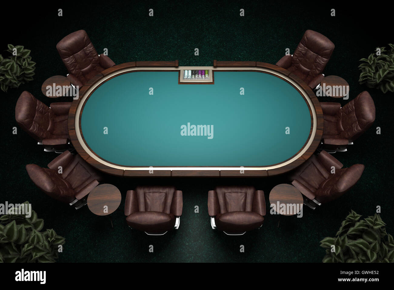 Poker table concept 3d illustration hi-res stock photography and images ...