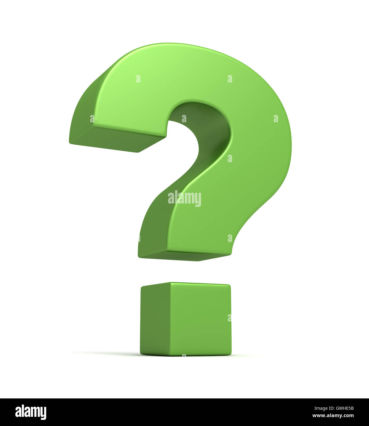 question mark concept 3d illustration Stock Photo - Alamy