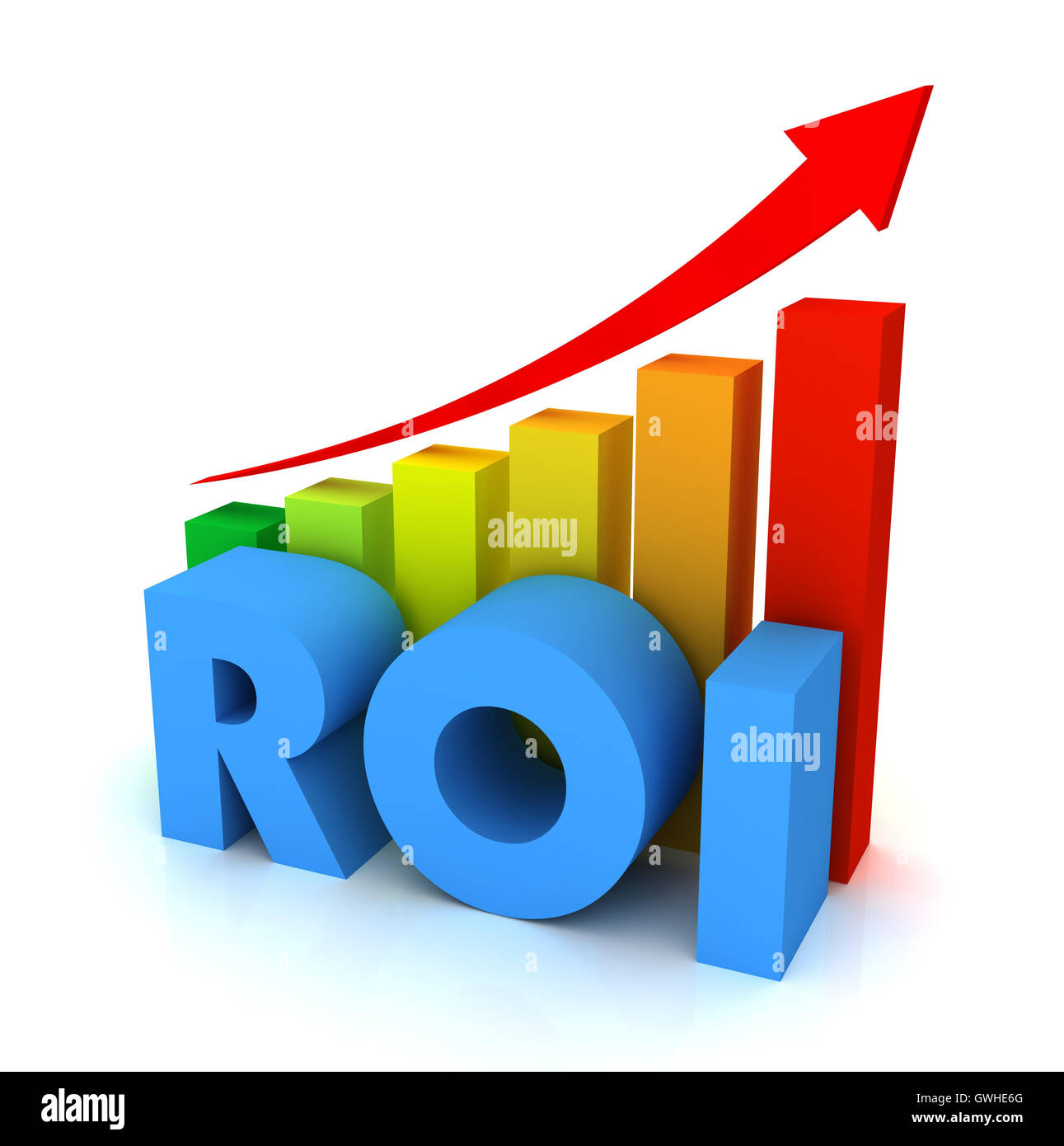 Return on investment roi 3d Cut Out Stock Images & Pictures - Alamy
