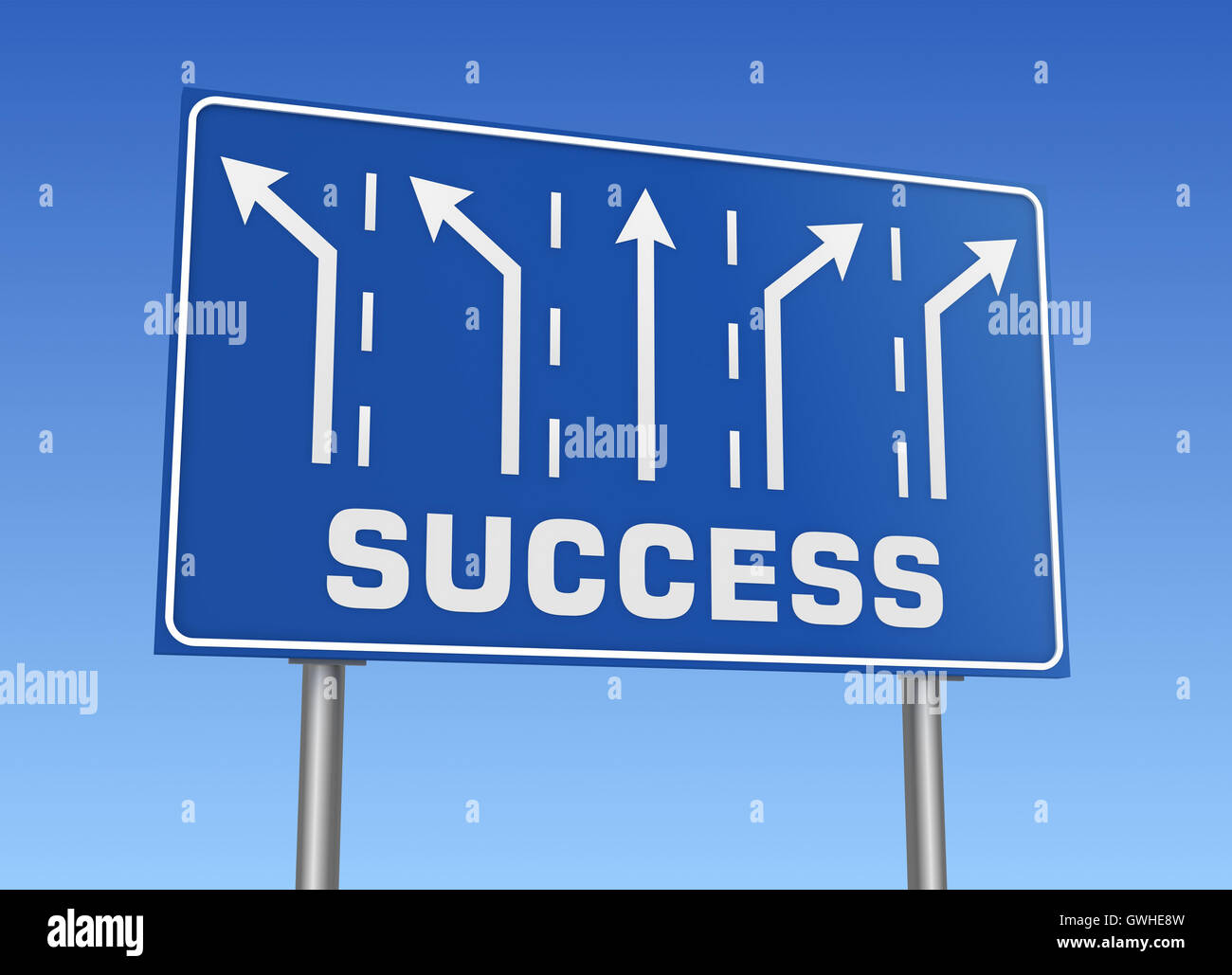 Success road sign hi-res stock photography and images - Alamy