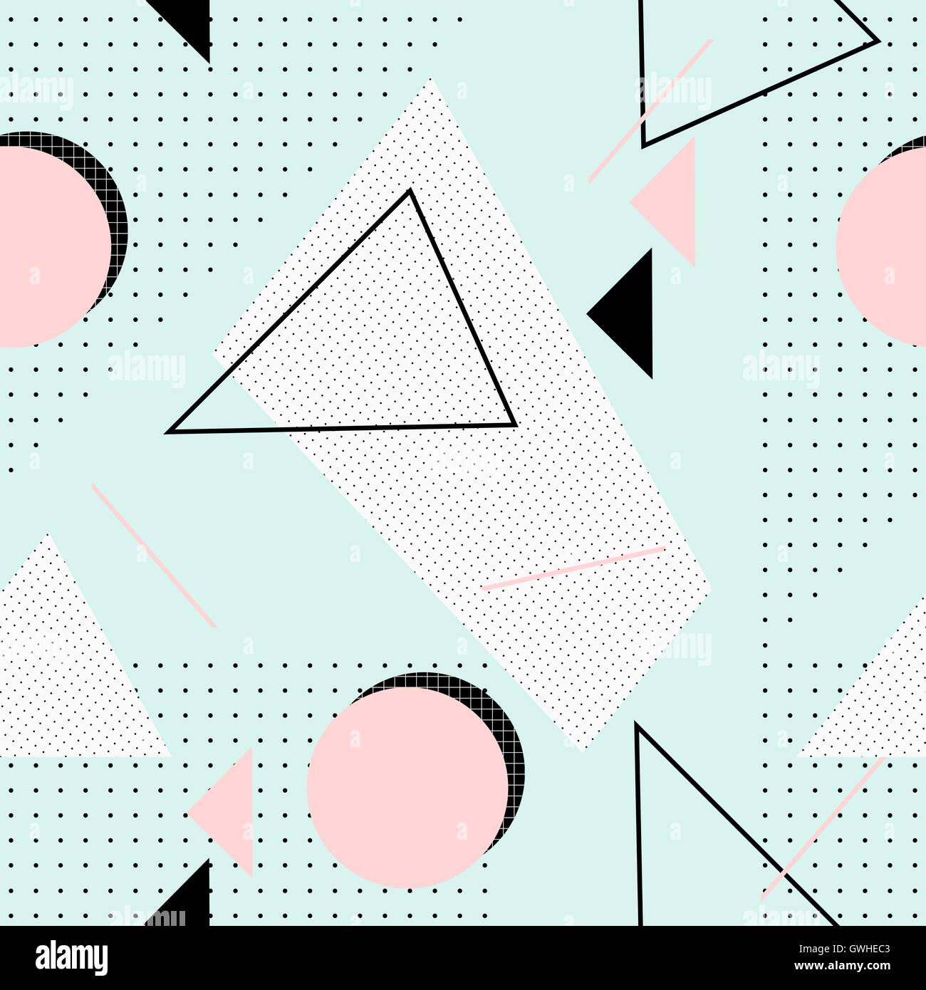 Seamless repeating pattern with geometric elements and textures in ...