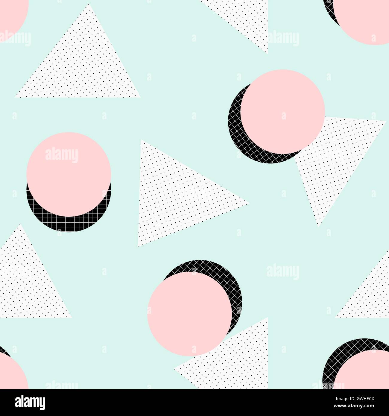 Seamless repeating pattern with geometric elements and textures in ...