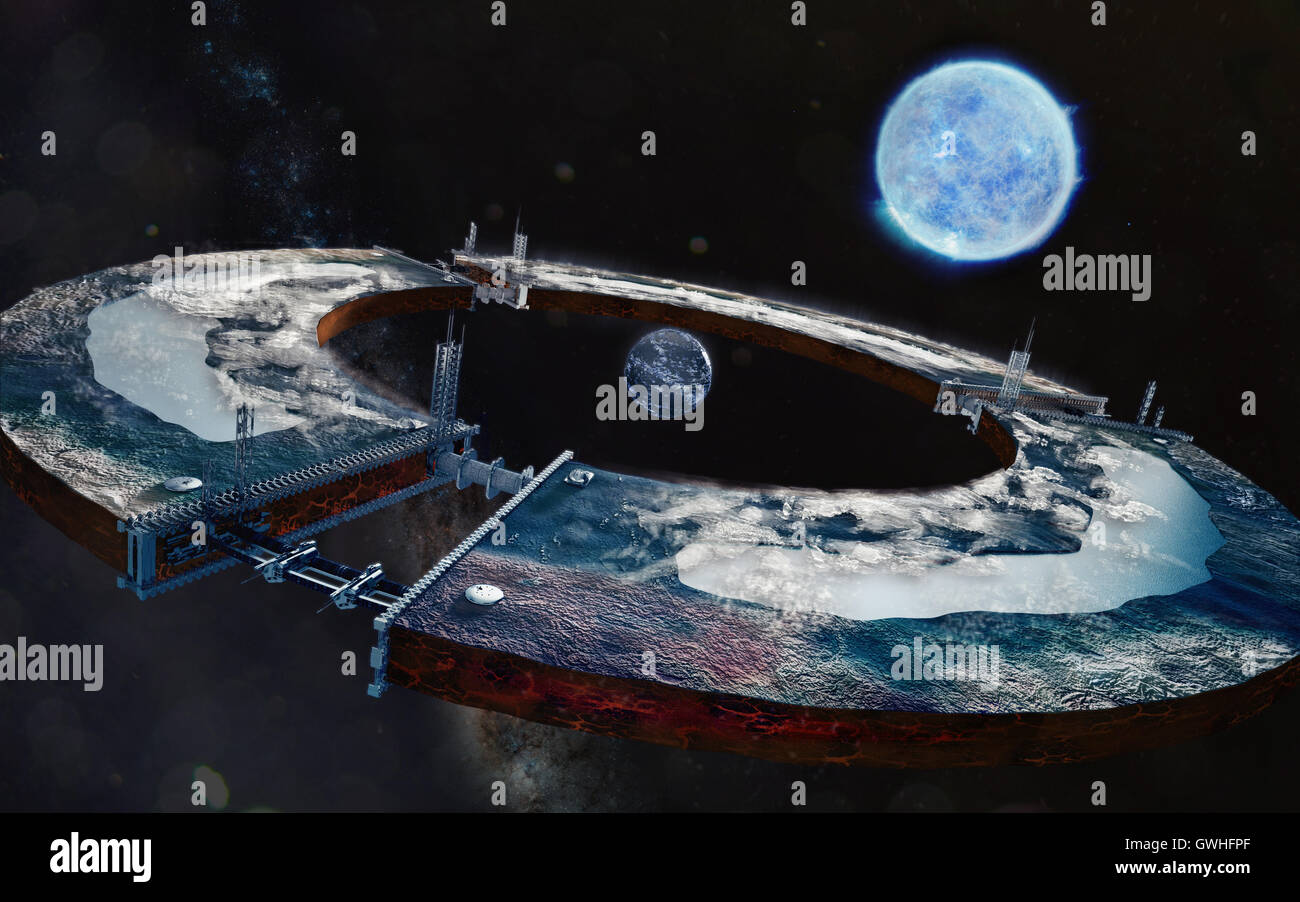 creation of an artificial planet. 3d rendering Stock Photo - Alamy