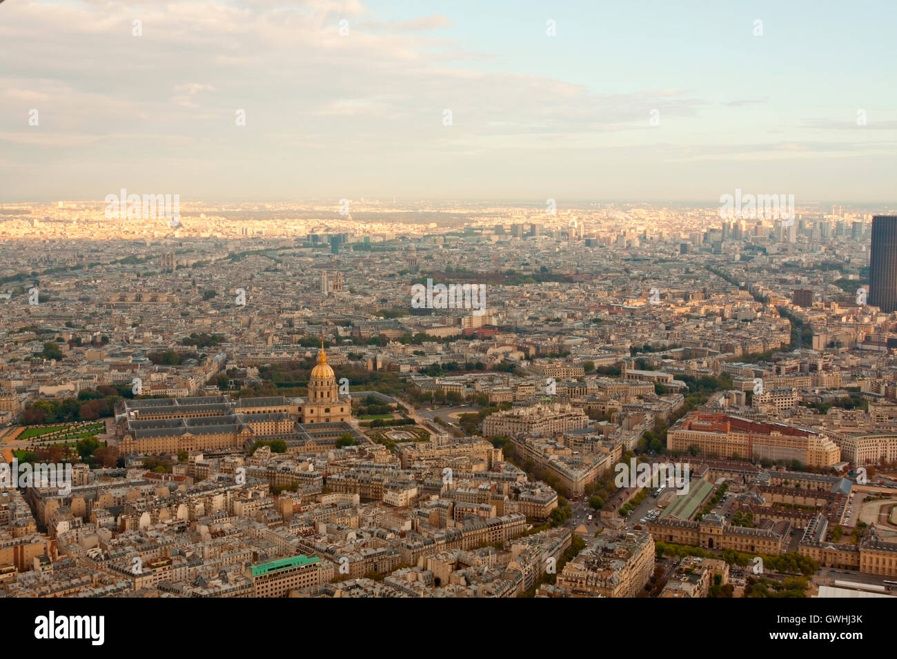 Magnificent view of Paris from the Eiffel Tower Stock Photo - Alamy