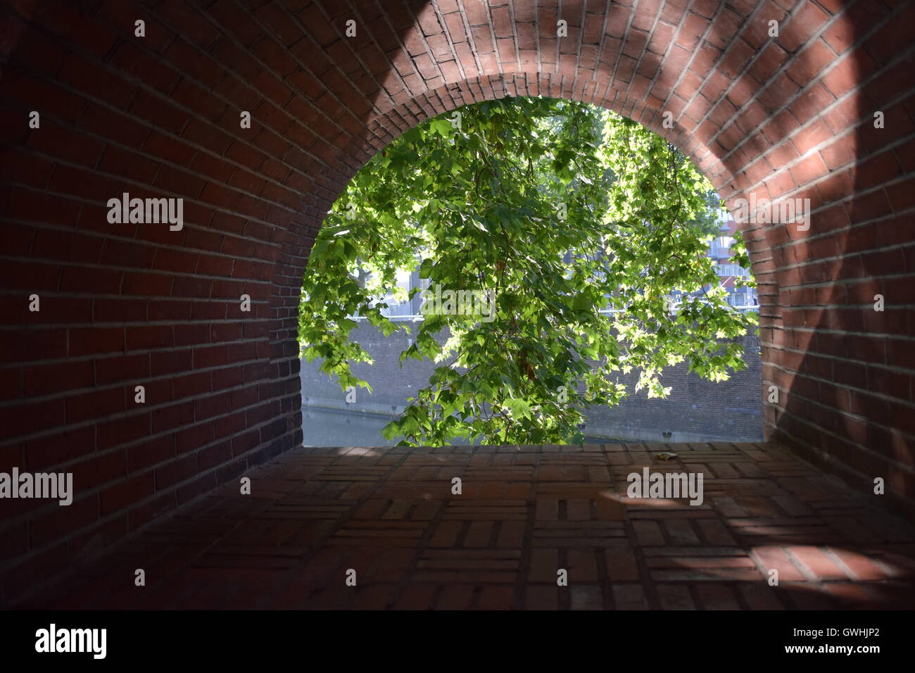 Look what you can see through an arch in a bridge in Utrecht, The ...