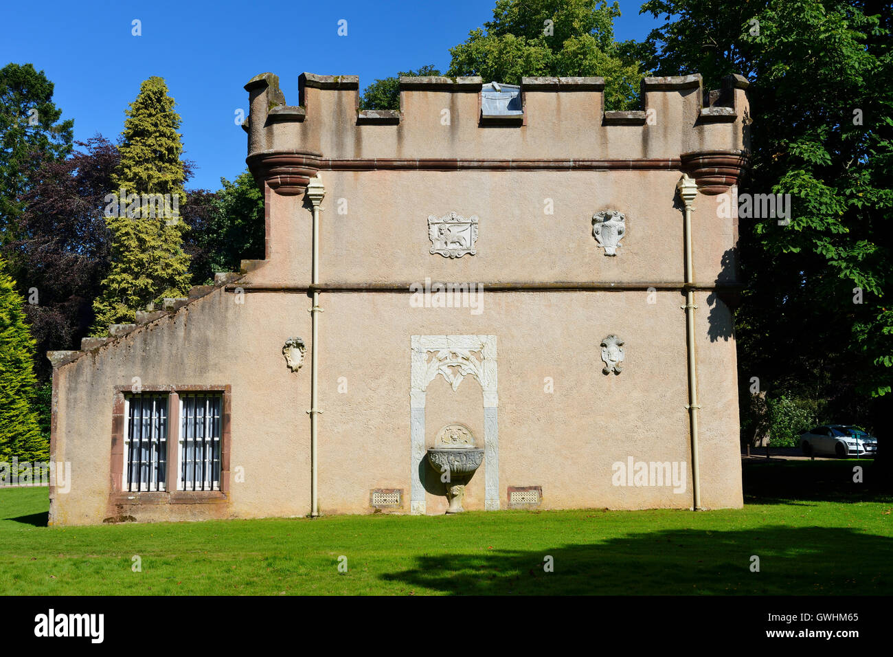 Old ice house at Fyvie Castle near Turriff in Aberdeenshire, Grampian ...
